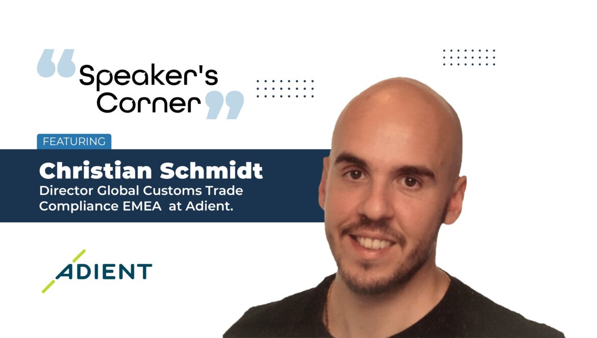 Speaker’s Corner: Featuring Christian Schmidt, Director Global Customs ...